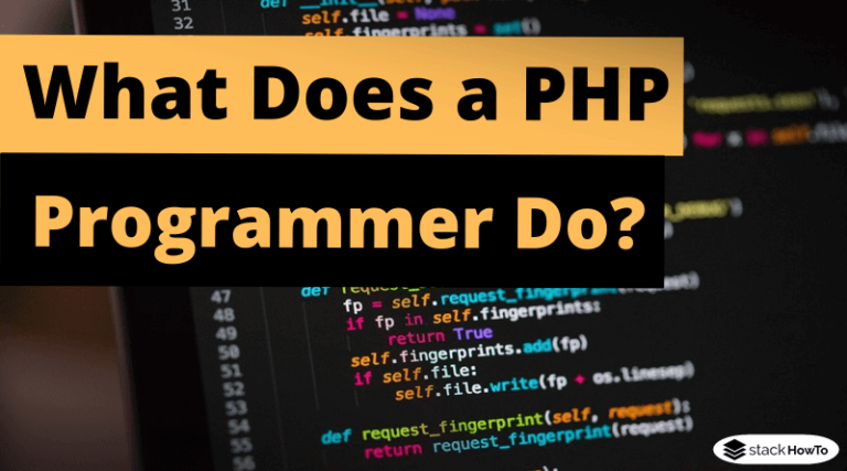 What Does A Php Programmer Do Stackhowto