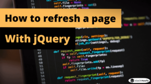 How to refresh a page with jQuery - StackHowTo