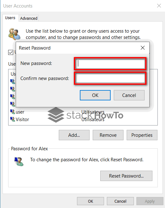 How To Change Another User s Password In Windows 10 StackHowTo