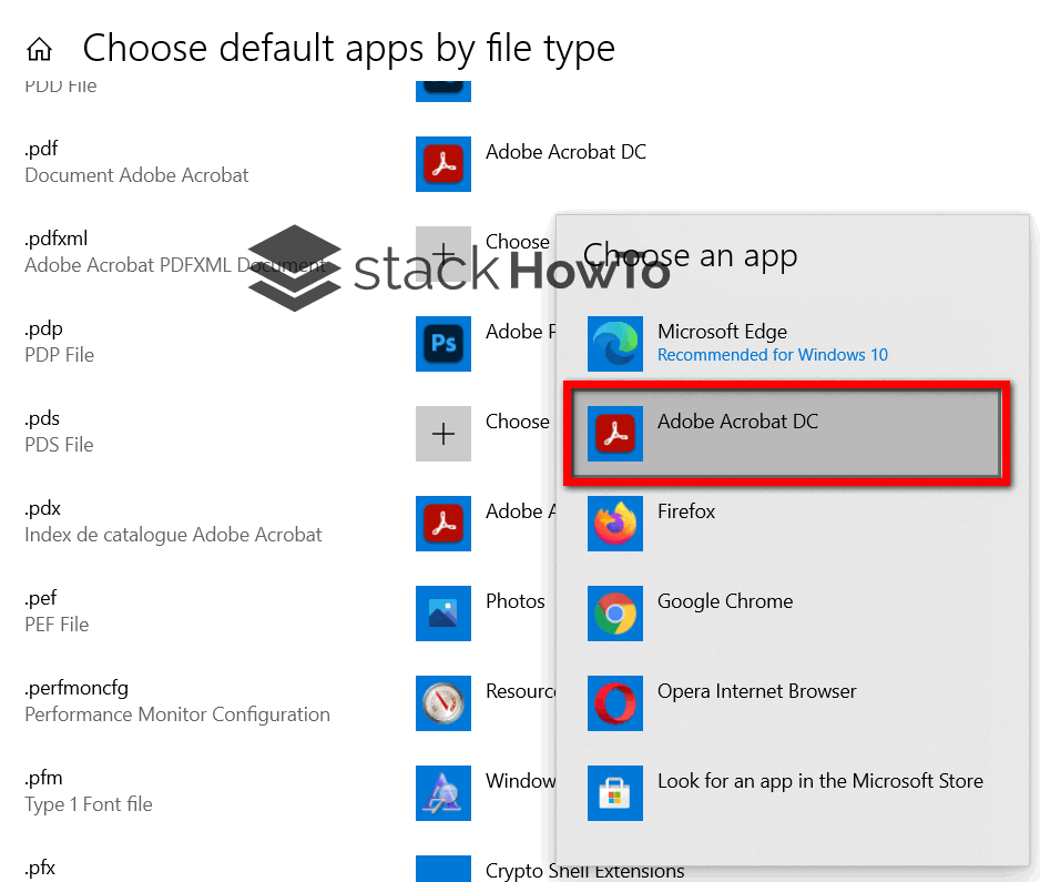How To Change Default PDF Viewer On Windows 10 StackHowTo